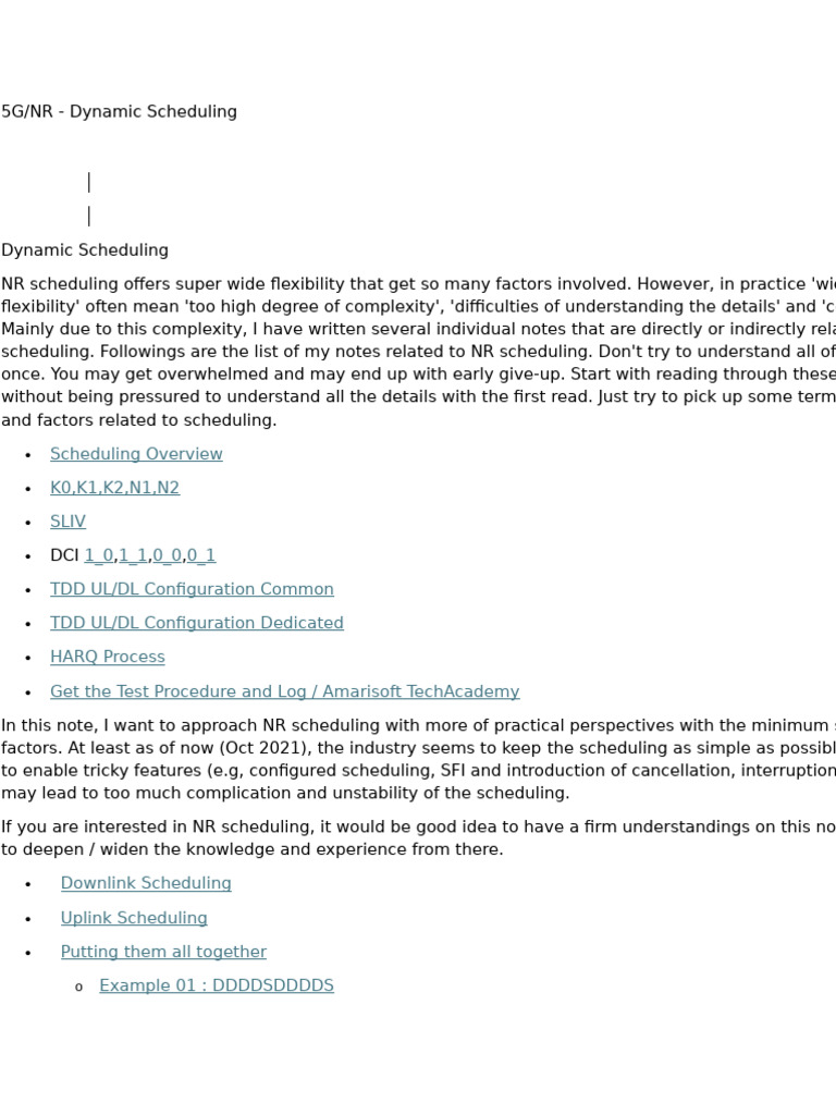 5G NR Scheduling | PDF