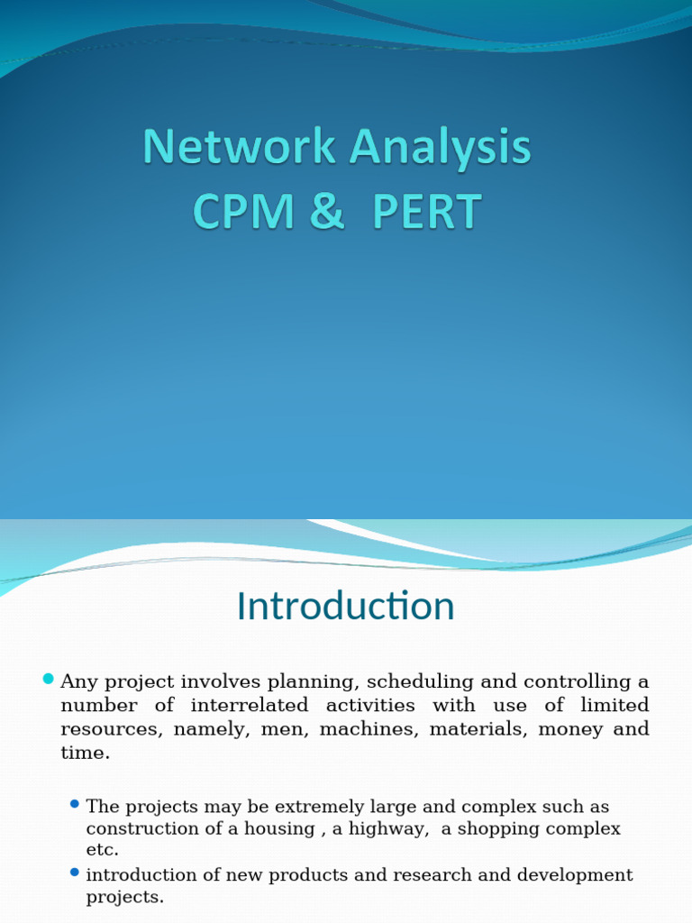 CPM Pert | PDF