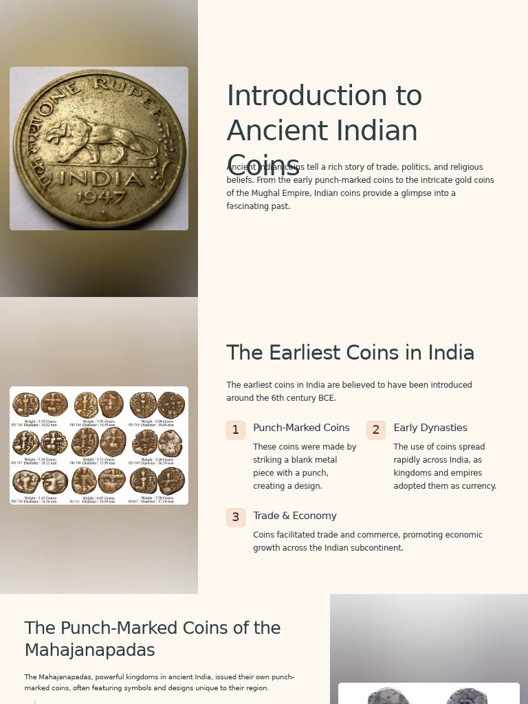 Introduction To Ancient Indian Coins | PDF | Coins | Social Science