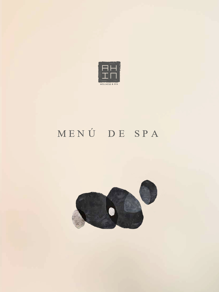 Ahín Wellness - Spa Menú 2023 - NUEVO | PDF