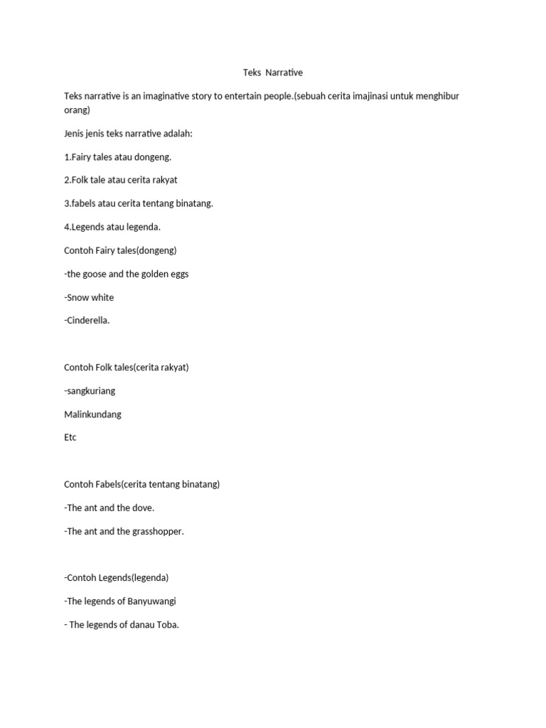 Teks Narrative | PDF