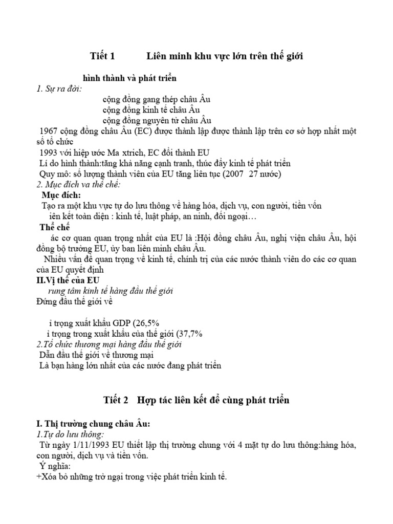 N I Dung Ghi Bài EU | PDF