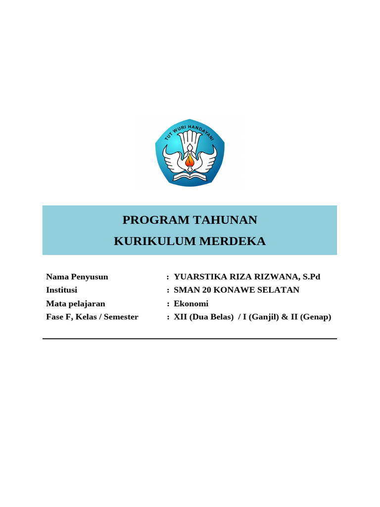 PROTA Kurikulum Merdeka | PDF