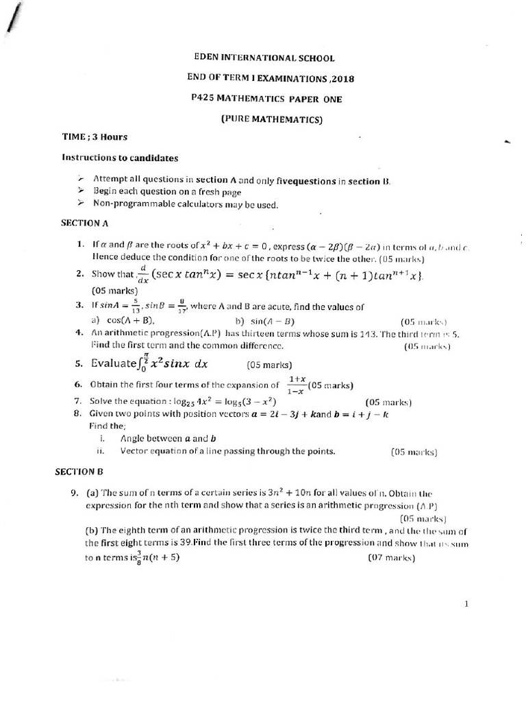Pure Maths Collections 2019 | PDF