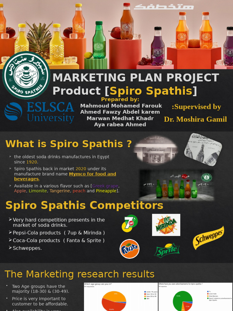 Marketing Plan Project Product Spiro Spathis | PDF