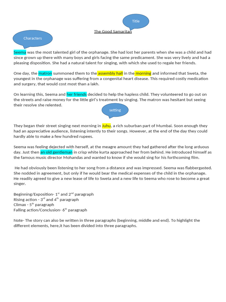 CLASS VII _ENGLISH_STORY WRITING | PDF