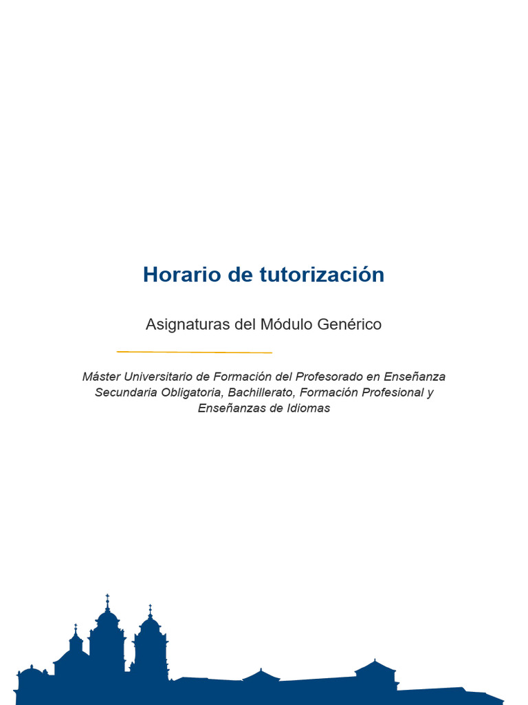 horario-tutorizacion-modulo-generico | PDF
