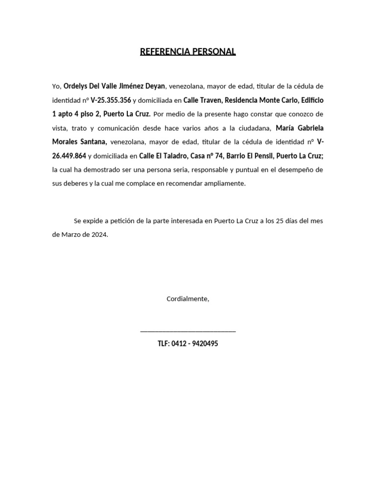 Ref Personal Gaby 1 | PDF