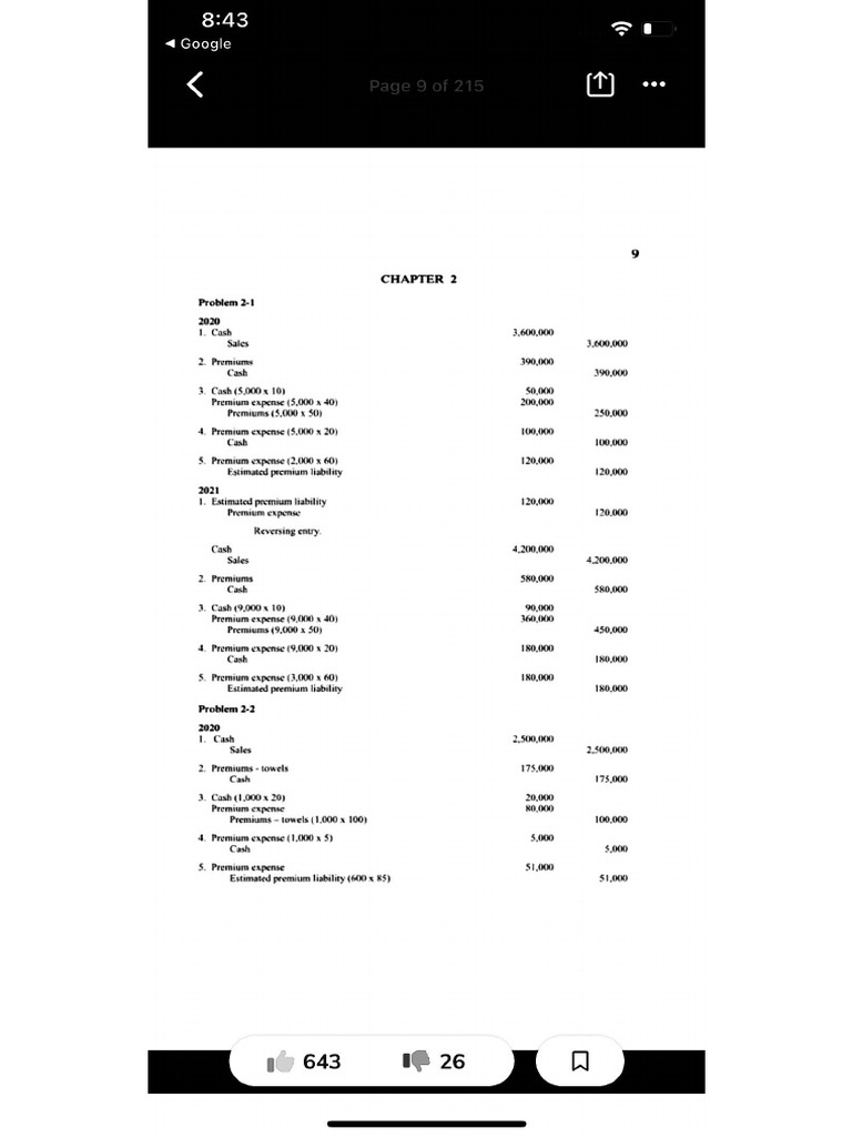 Intermediate Accounting 2 - Valix Answer Key | PDF