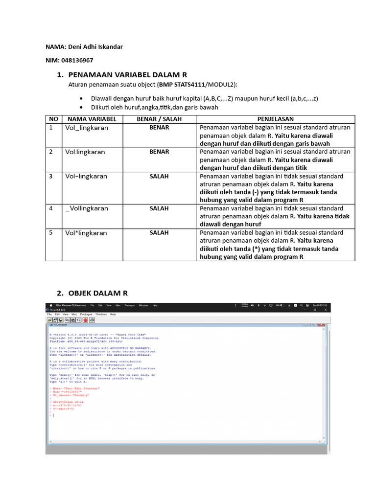 Komputer 1 Diskusi 1 Deni Adhi Iskandar | PDF