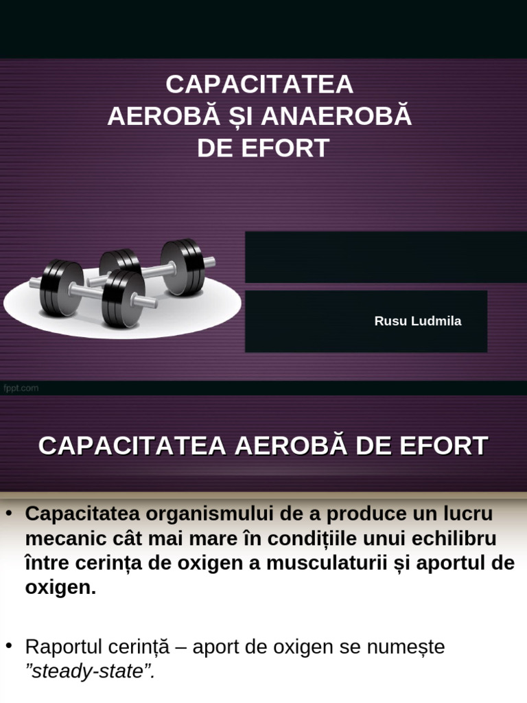 Capacitatea Aeroba Si Anaeroba de Efort | PDF
