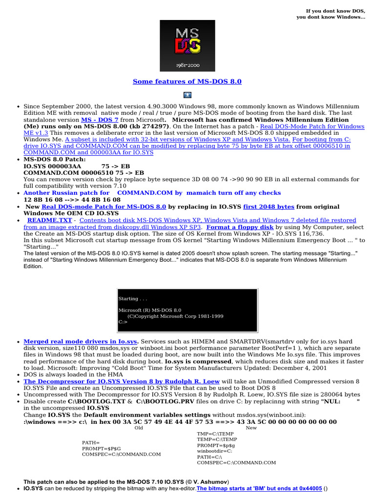 Msdos 8 | PDF