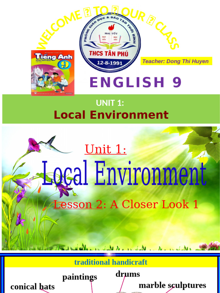 Unit 1 Local Environment Lesson 2 A Closer Look 1 | PDF
