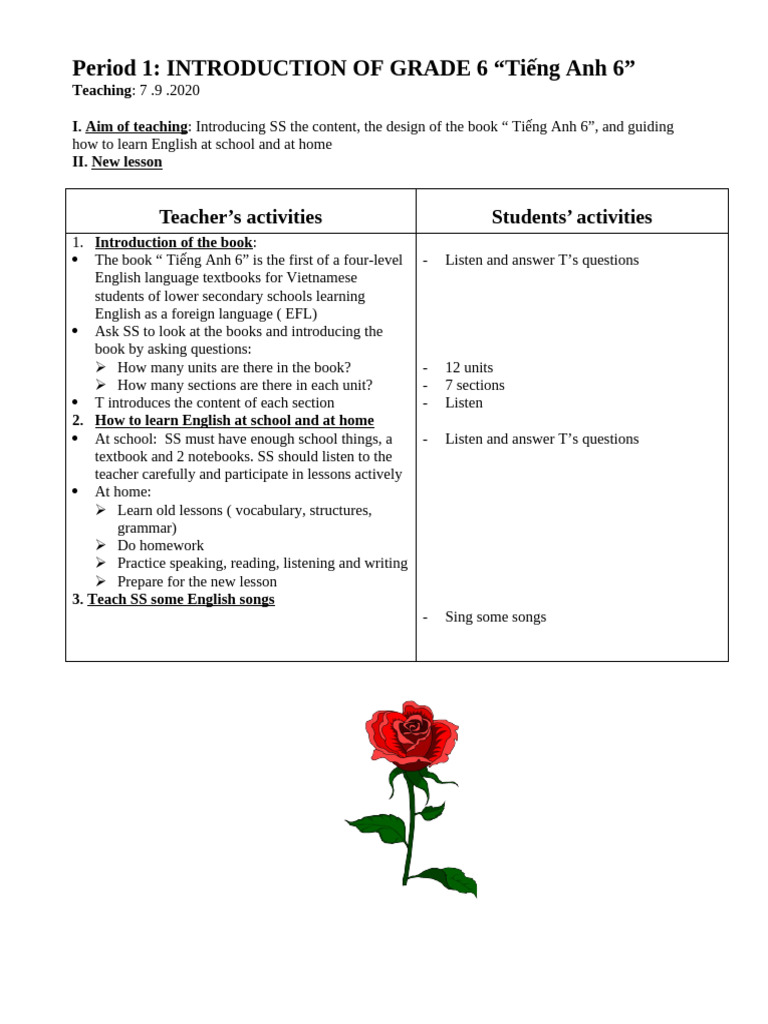 Unit 1-Class 6 New | PDF