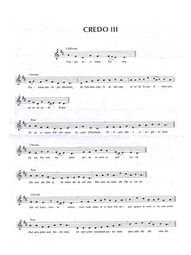 Credo III (Et Incarnatus Est) | PDF