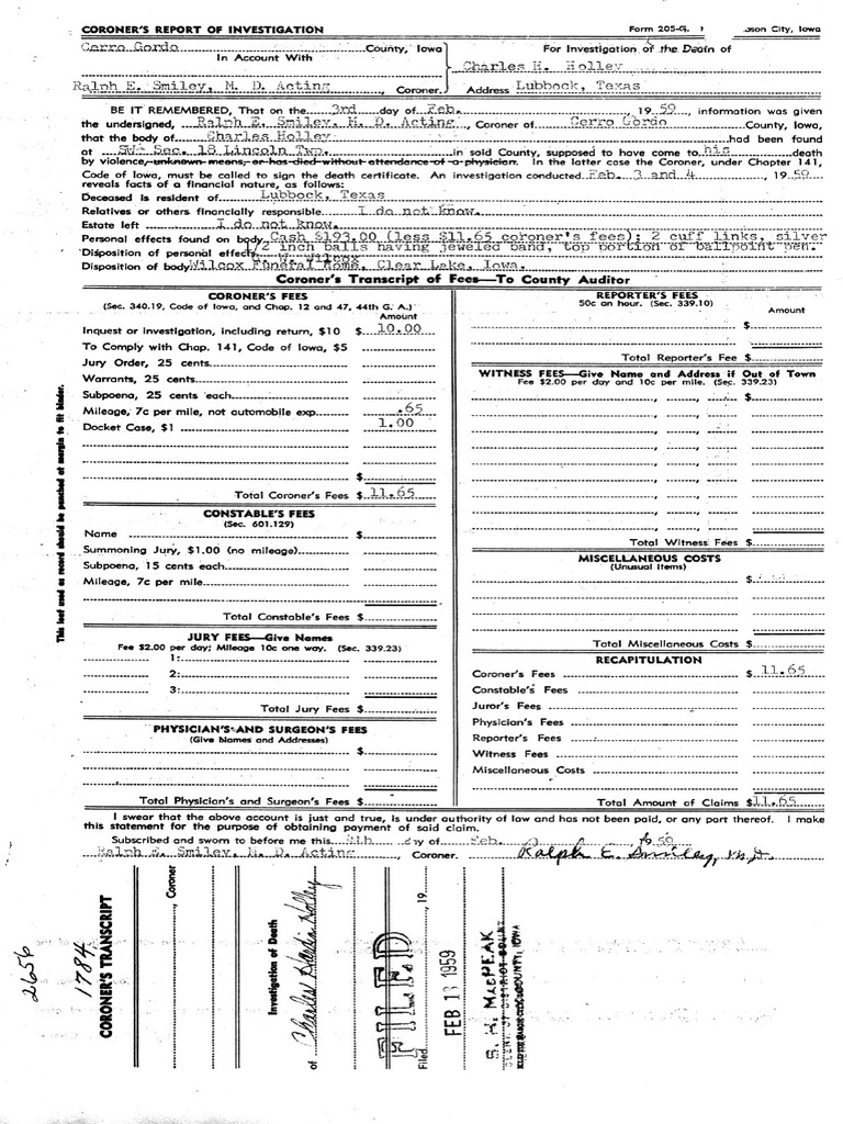 Holly Coroner Report | PDF