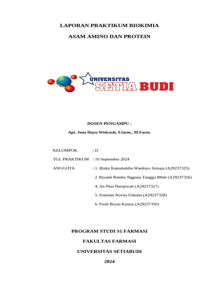 Laprak Biokim 1 | PDF