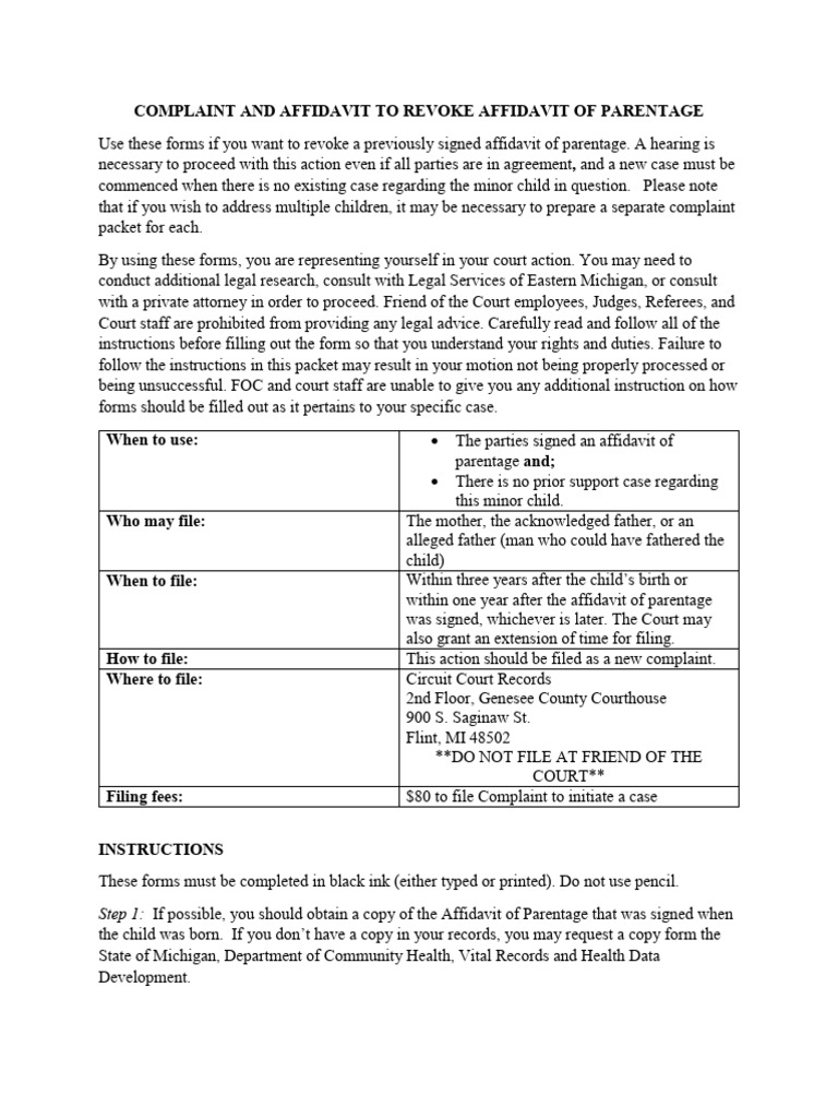 Fillable AOP complaint packet Aug 2021 | PDF