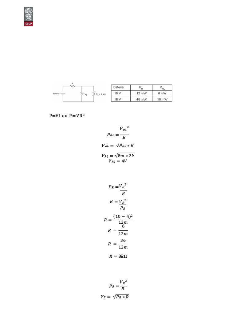 2º Lista de Exercícios - RESOLVIDA - Rev01 | PDF