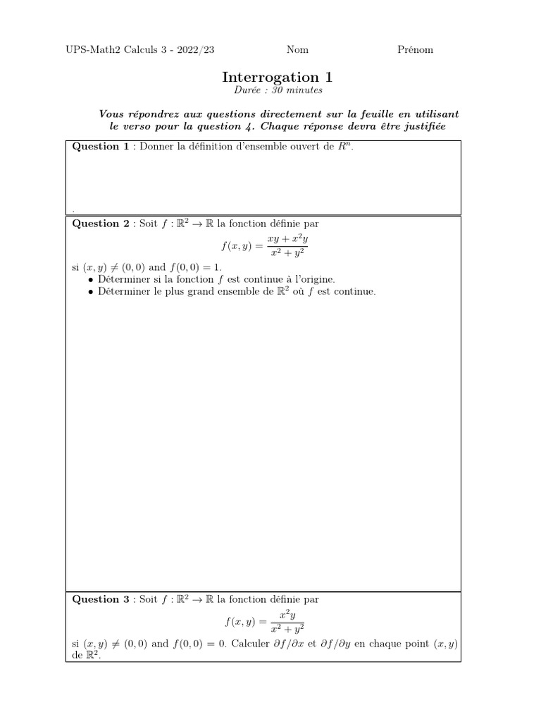 Math3 CC1 | PDF