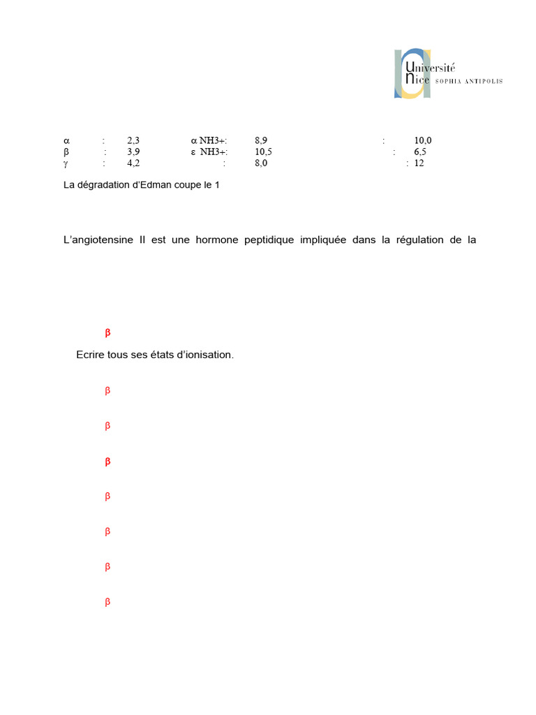TD4 Peptides 2012 Corrige | PDF