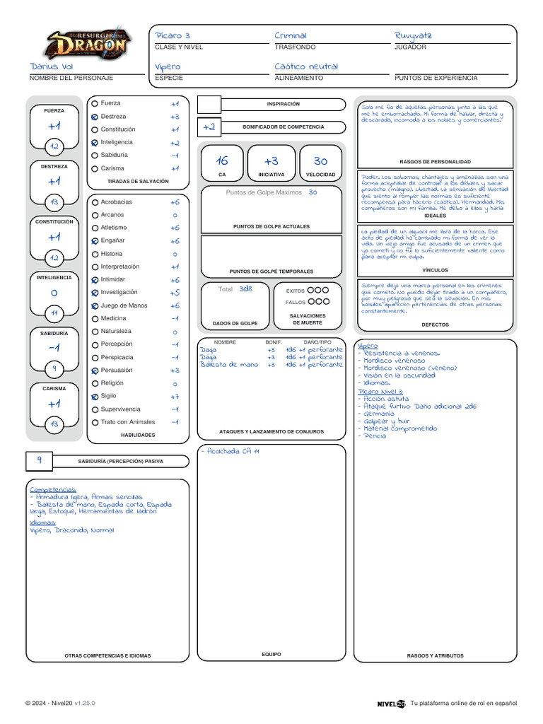 Darius Vol Nivel 3 | PDF