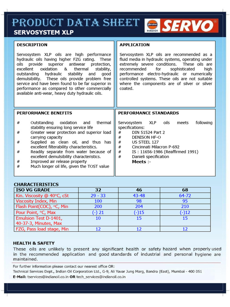 TDS-Servosystem XLP 32, 46, 68 | PDF