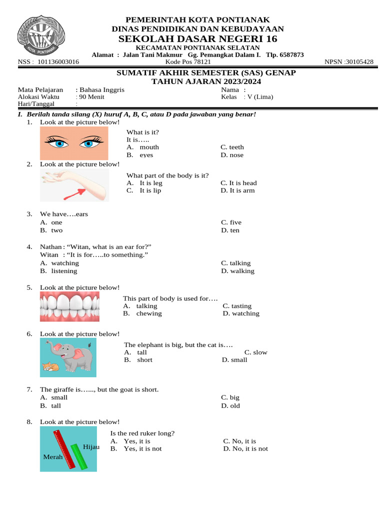 Sas Bahasa Inggris | PDF