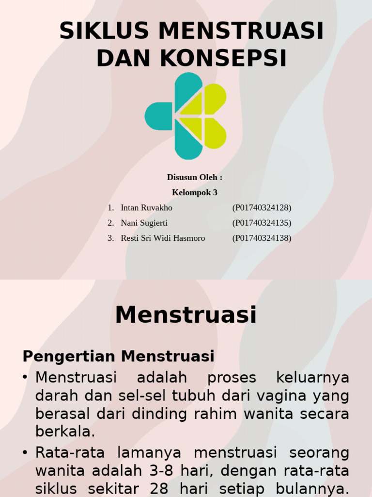 Siklus Menstruasi Dan Konsepsi Kel 3 | PDF