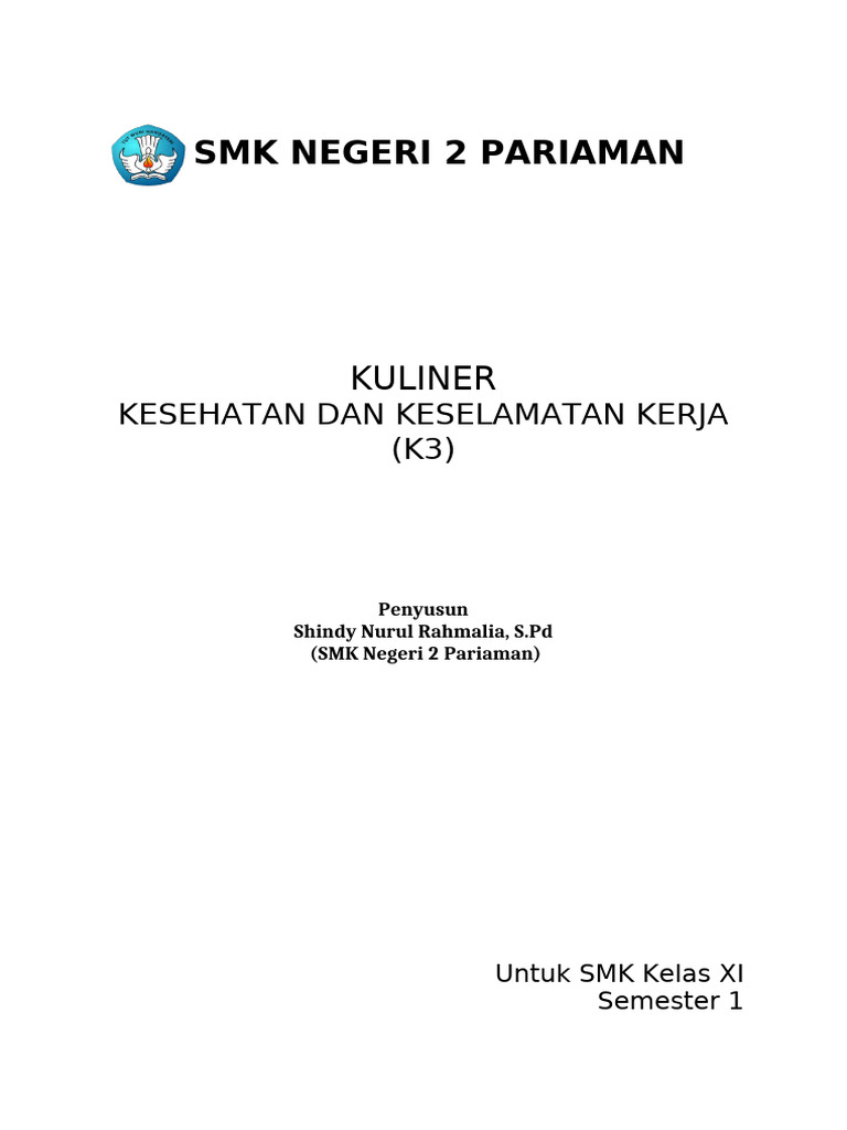 Keke Modul - Ajar - K3 - New | PDF