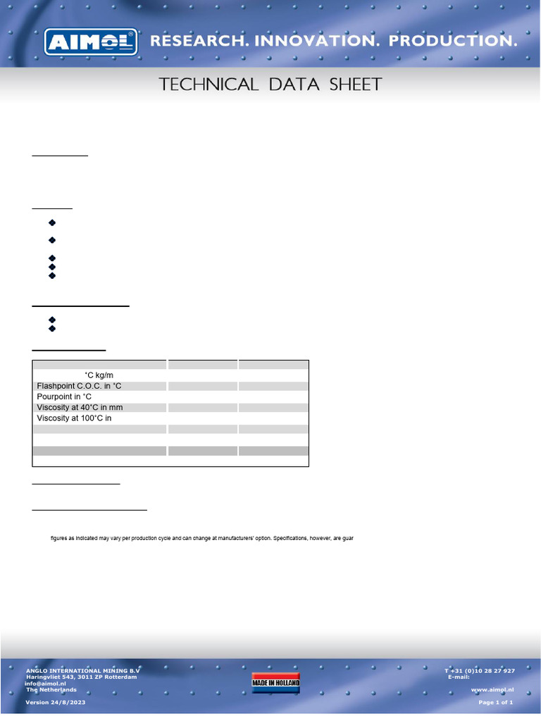 Aimol Marinol 4050 | PDF