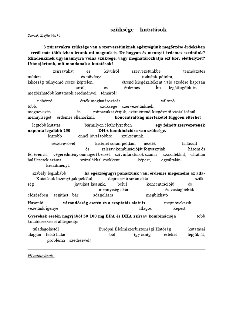 Omega3 - 2 Cikk | PDF