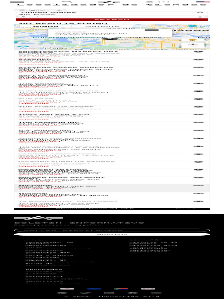 Localizador de Tiendas - Industrias Alpha | PDF