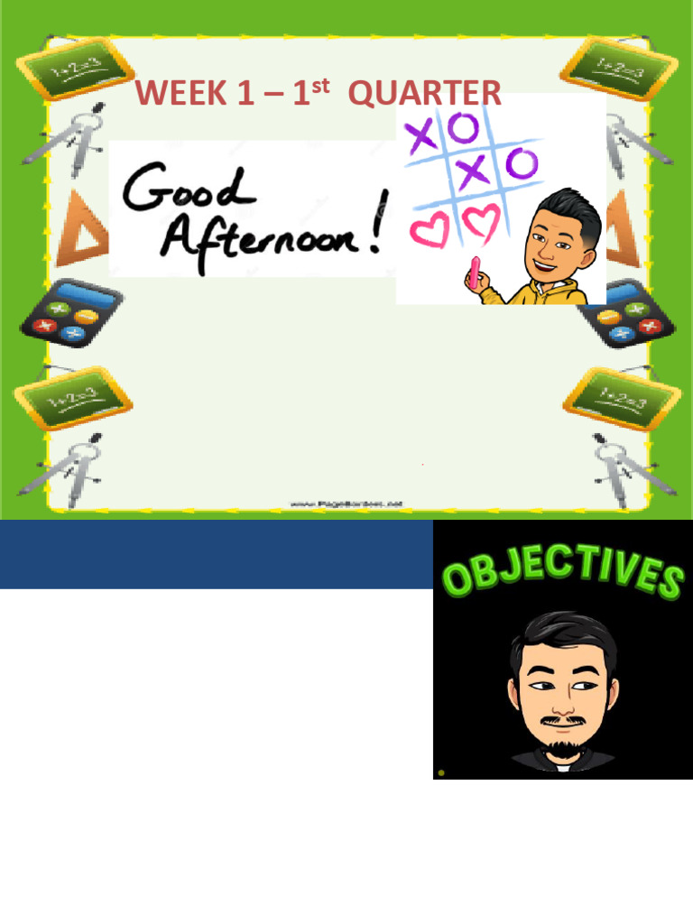 Week 1 Sequence | PDF