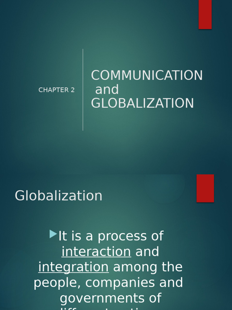 Chapter 2 Globalization | PDF