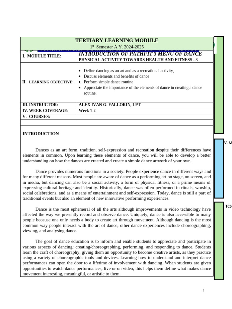PATHFit 3-Week 1-2 Copy Copy | PDF