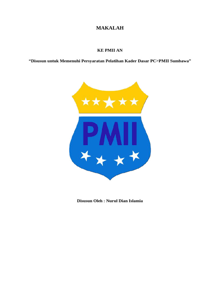 Nurul Makalah PMII | PDF
