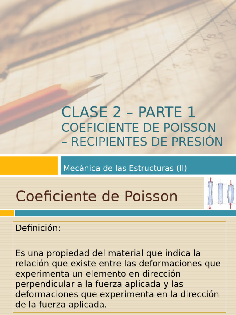 2 - Coeficiente de Poisson - Caldera v2020 | PDF | Mecanica clasica ...