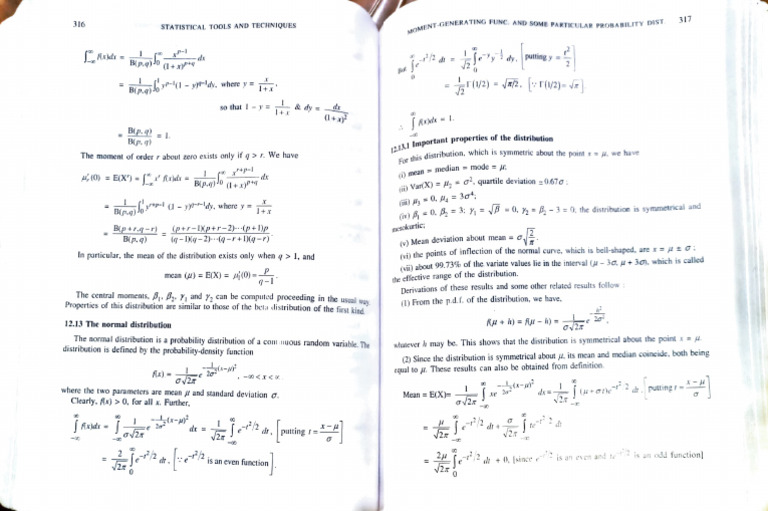 Normal Distribution & Properties | PDF