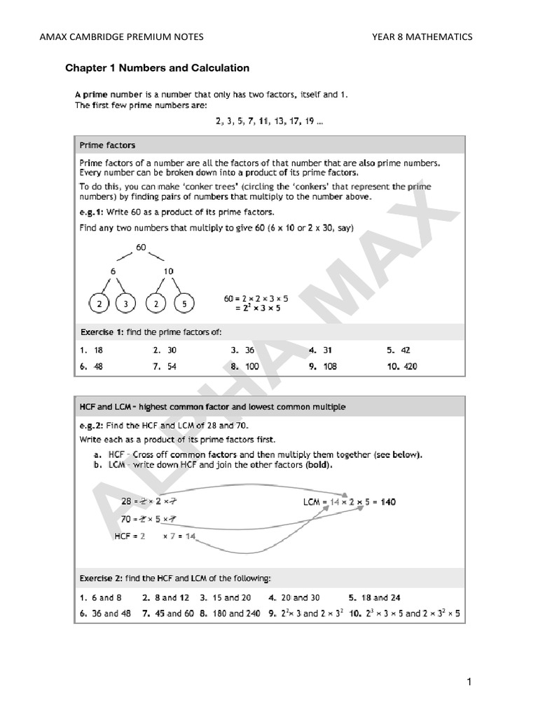Chapter1 Number and Sequence | PDF