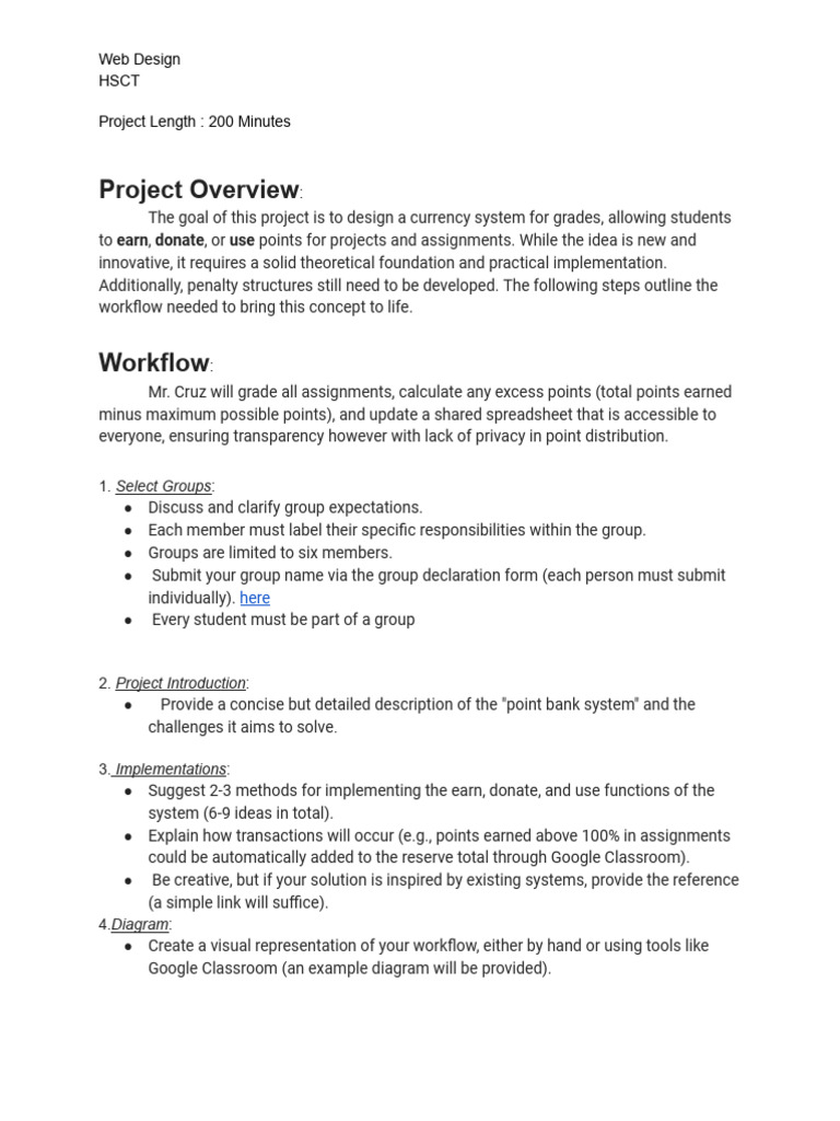 Project 1 - Theoretical Project Design | PDF