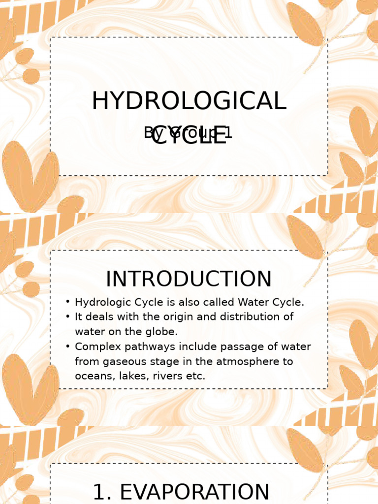 Group 1 Hydrological Cycle | PDF