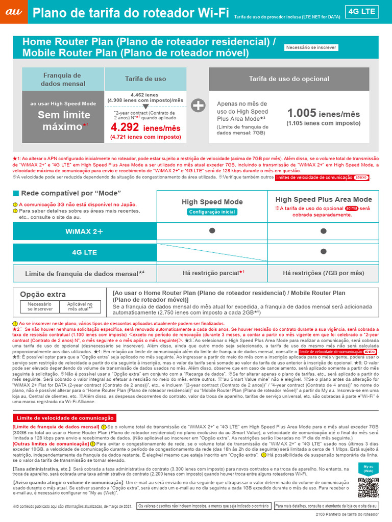 Au Catalog Wi-Fi Router Charge PT | PDF