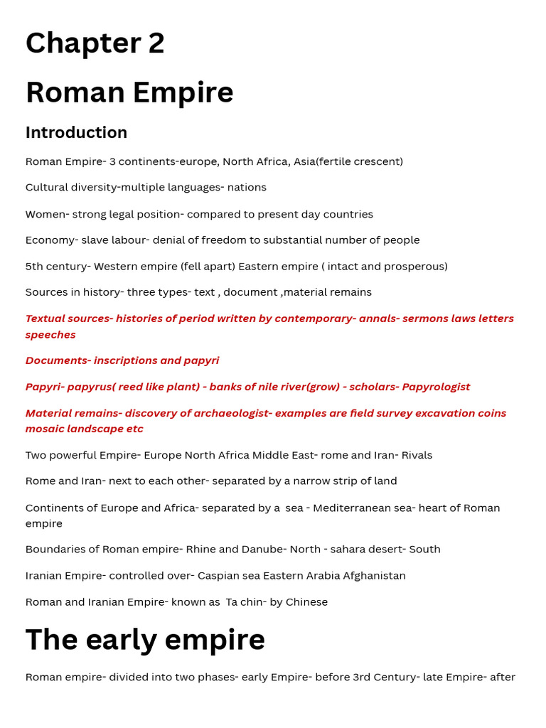 Chapter 2 Roman Empire - 20240909 - 204603 - 0000 | PDF | Roman Empire ...