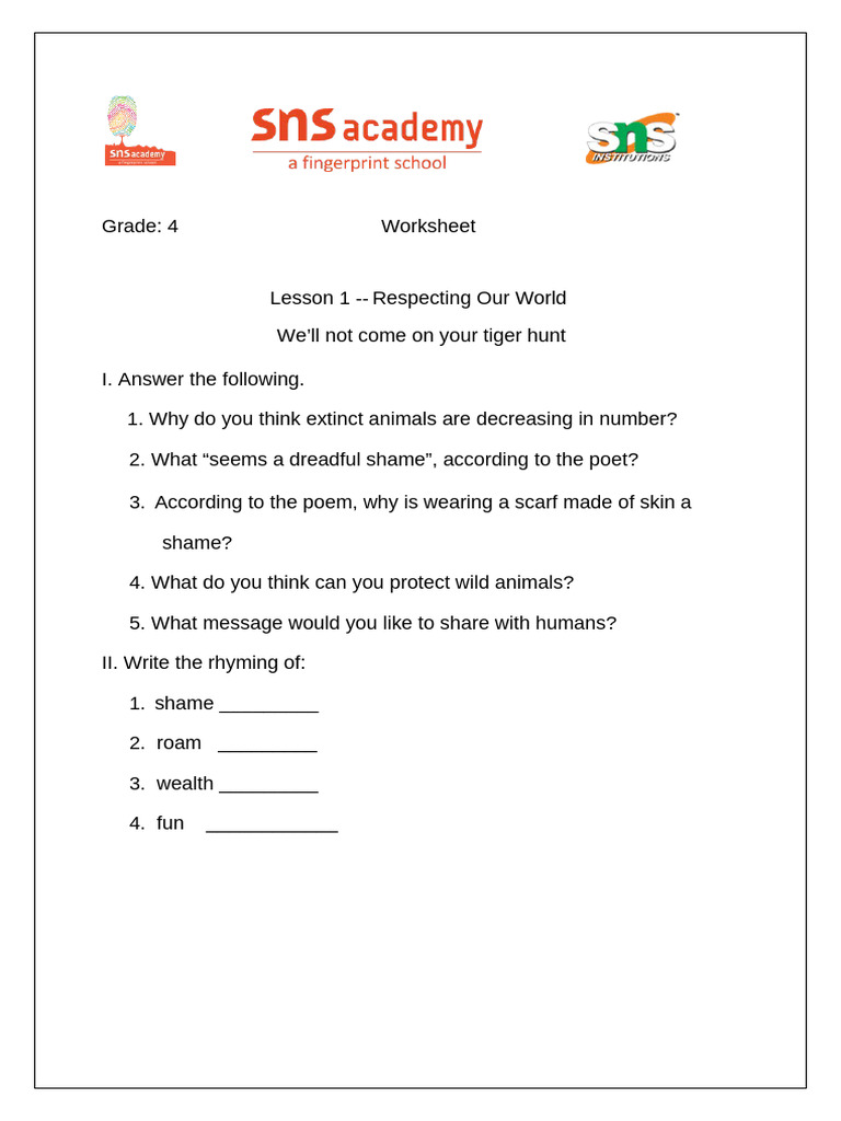 Lesson 1 Grade 4 Pdf