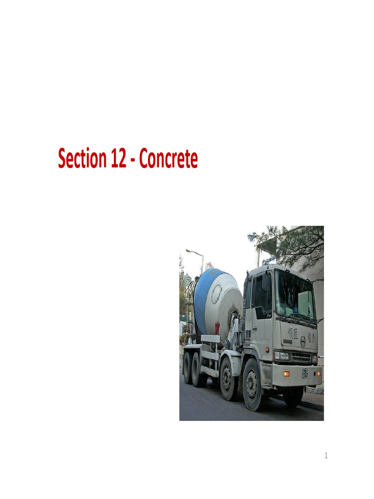 CH 4 - Concrete Works (65 Slides) (Compatibility Mode) | PDF