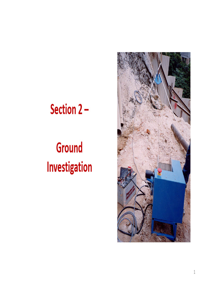 CH 3 - Ground Investigation (100 Slides) (Compatibility Mode) | PDF
