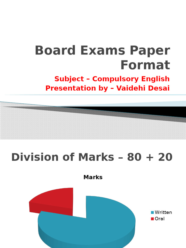 12th English Paper Format | PDF