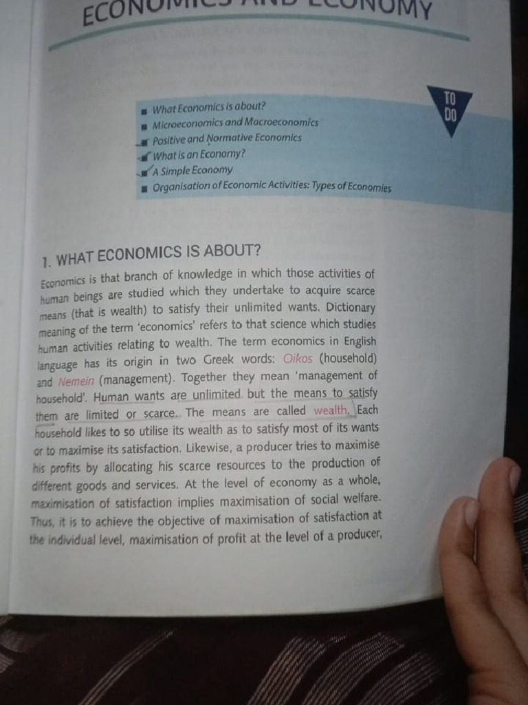 Microeconomics Class 11 Book | PDF