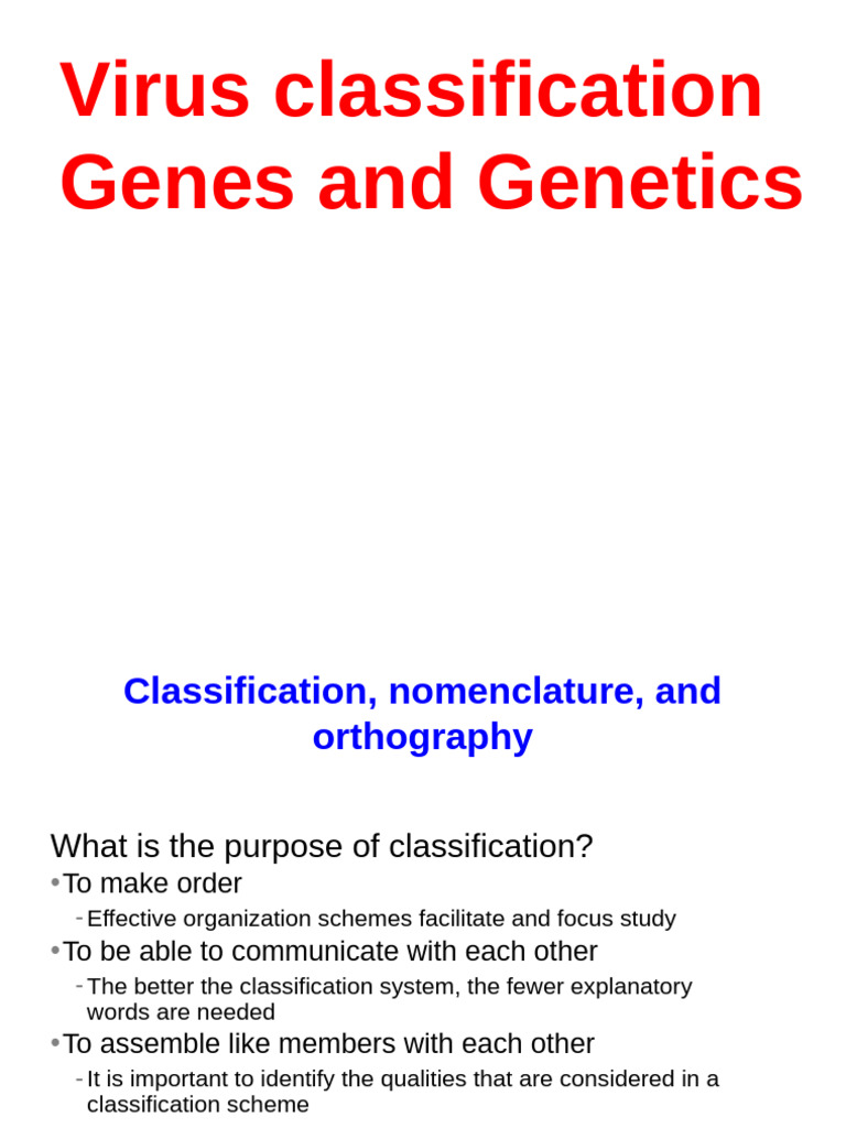 7 Virus classification (1) | PDF